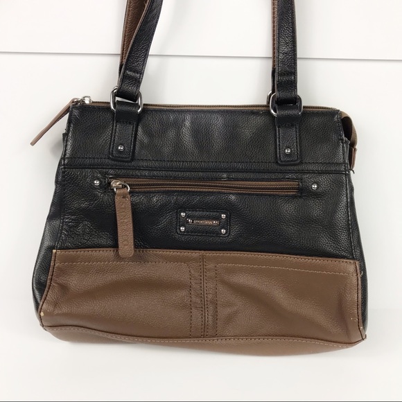 Stone & Co. | Bags | Stone Co Leather Brown Black Shoulder Bag | Poshmark